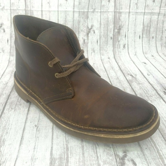 Clarks | Shoes | Clarks Mens Bushacre 2 Brown Leather Desert Chukka ...
